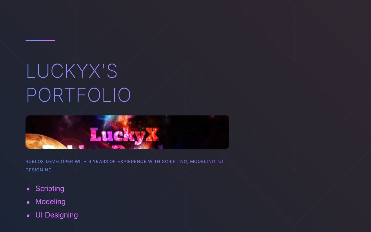 Luckyx Portfolio
